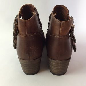 Frye | Shoes | Frye Ray Western Shootie Distressed Booties | Poshmark